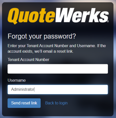 How do I login to QuoteWerks Web?